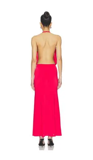 Superdown Liesel Halter Maxi Dress