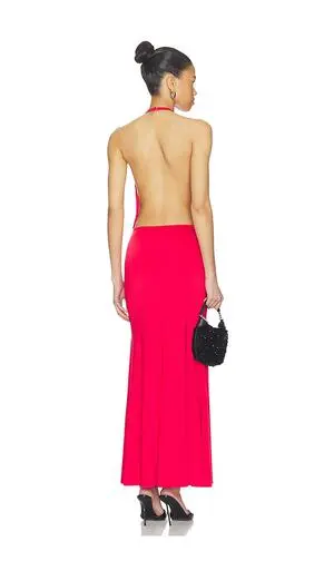 Superdown Liesel Halter Maxi Dress