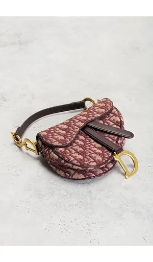Undefined Dior Oblique Mini Saddle Bag