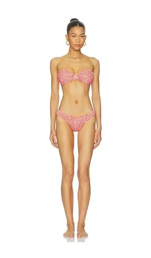 Caroline Constas Dorit Bikini Bottom - Red