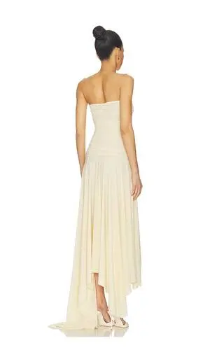 MAYGEL CORONEL Embellished Strapless Gown