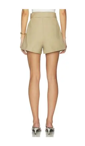 SANS FAFF A-line Belted Shorts - Camel