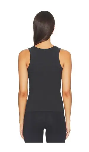 SKIMS Cotton Rib High Scoop Tank - Soot