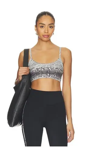 Strut This The Cher Sports Bra In Grey