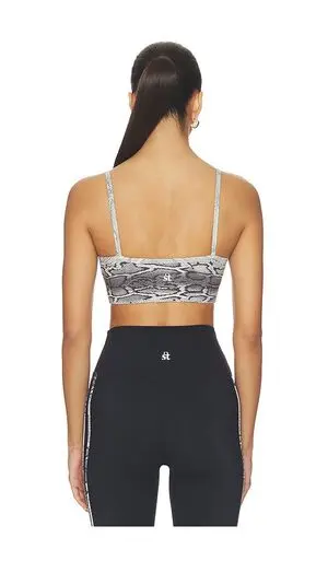 Strut This The Cher Sports Bra In Grey