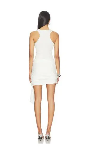 TYLER MCGILLIVARY Maren Tank Dress With Draping And Brooch Detail