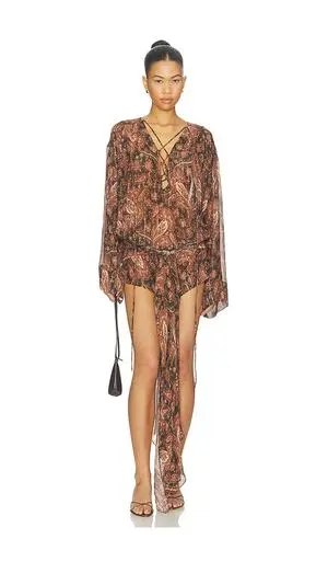 Andamane Indira Printed Mini Dress - Paisley