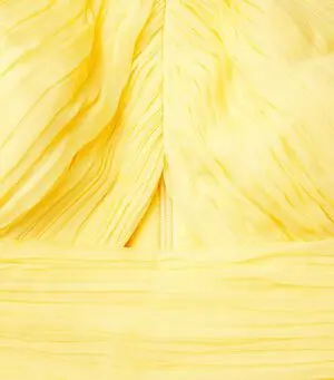 Zuhair Murad Silk Chiffon Halterneck Gown With Cape Effect