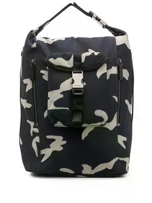 PORTS V Camouflage Print Backpack - Blue