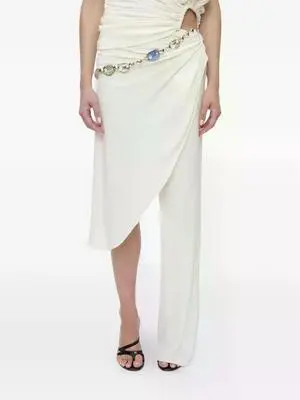 Christopher Esber Crystal Cable-chain Draped Trousers