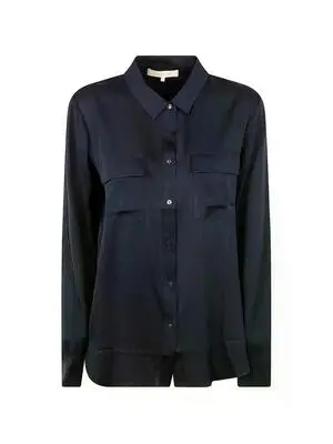 NOUVELLE SILK95FIVE Chest Pocket Shirt - Blue