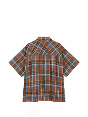 STUDIO TOMBOY Check-print Short-sleeve Shirt