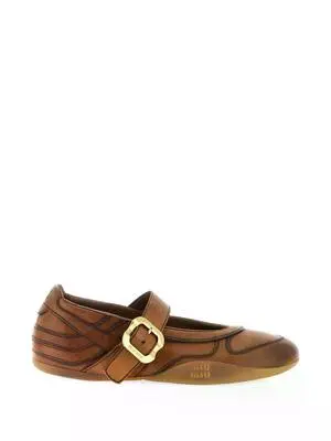 Miu Miu Buckled Flats For Women