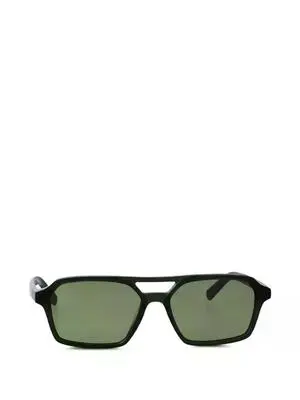 MAISON MARGIELA Rectangular Frame Sunglasses - Black