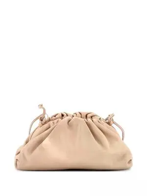 Bottega Veneta The Pouch Leather Mini Crossbody Bag - Neutrals