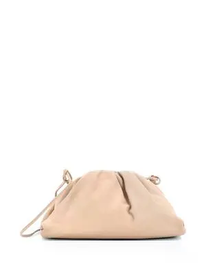 Bottega Veneta The Pouch Leather Mini Crossbody Bag - Neutrals