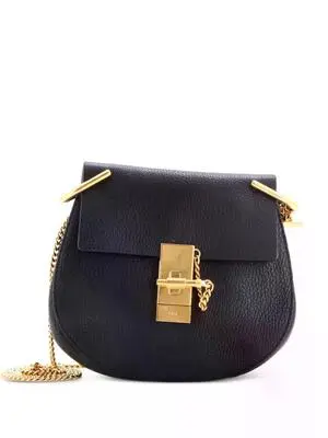 Chloé Drew Leather Mini Crossbody Bag - Black