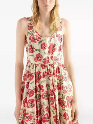 Prada Soft Poplin Sleeveless Dress
