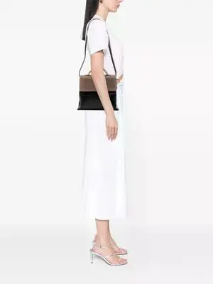 Loewe Bicolor Leather Velazquez Twist Top Handle Bag - Black