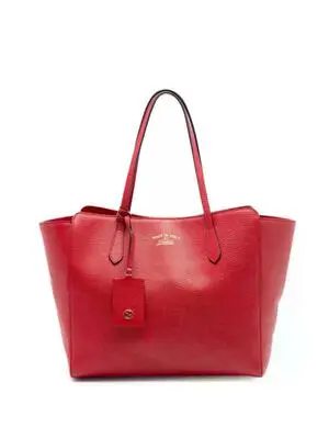 Gucci Medium Leather Swing Tote Bag