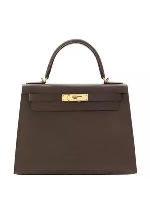 Hermès Veau Madame Kelly Sellier Ii 28 Satchel - Brown