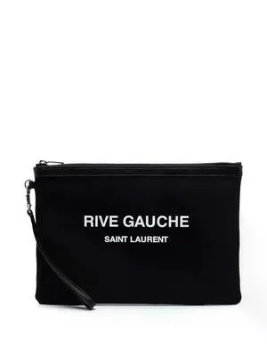 Saint Laurent Rive Gauche Clutch Bag - Black