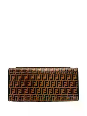 Fendi Large Zucca Embossed Leather Shopper Satchel