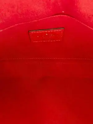 LOUIS VUITTON Monogram Empreinte Pochette Felicie Crossbody Bag - Red
