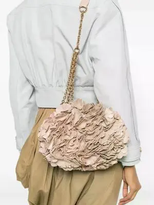 Chloé Plissé Leather Shoulder Bag