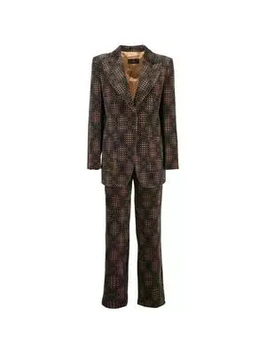 Fendi Geometric Print Suit