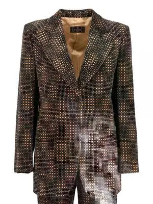Fendi Geometric Print Suit