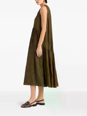 Momoni Cobre Embroidered Maxi Dress