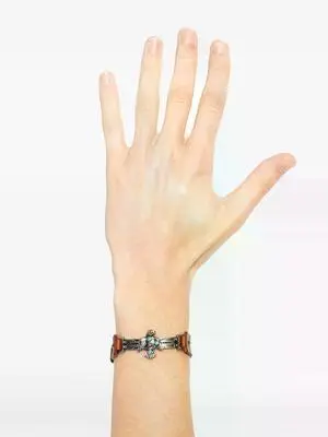 Valentino Garavani Rockstud Leather Bracelet - Brown