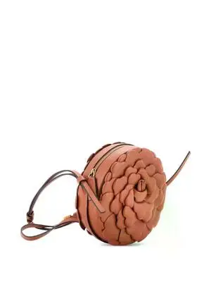 Valentino Garavani Atelier 03 Rose Edition Round Crossbody Bag - Brown