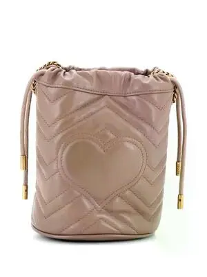 Gucci Gg Marmont Matelassé Leather Mini Bucket Bag