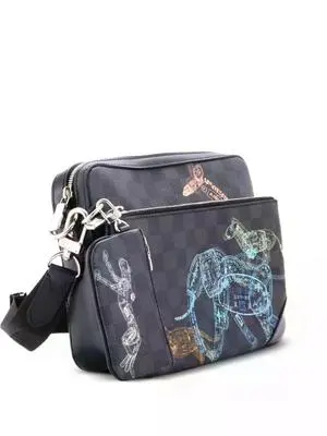 LOUIS VUITTON Trio Messenger Bag Limited Edition Wild Animals - Black
