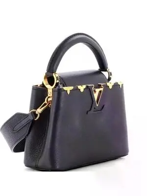 LOUIS VUITTON Capucines Mini Shoulder Bag - Black
