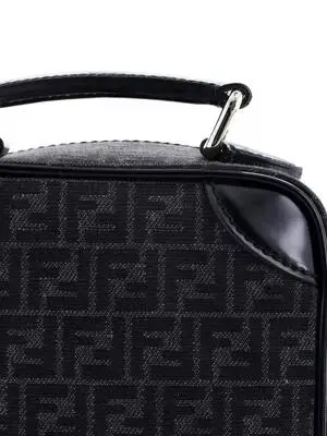 Fendi Recycled Fabric Jacquard Mini Trolley Crossbody Bag