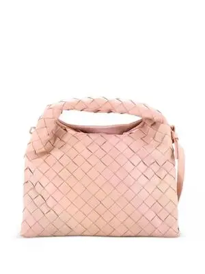 Bottega Veneta Intrecciato Nappa Mini Satchel - Pink