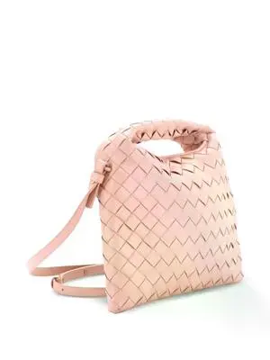 Bottega Veneta Intrecciato Nappa Mini Satchel - Pink