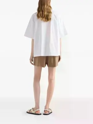 Prada Embroidered Poplin Shirt