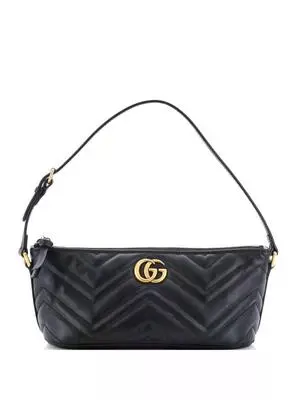 Gucci Matelassé Leather Small Hobo Bag - Black