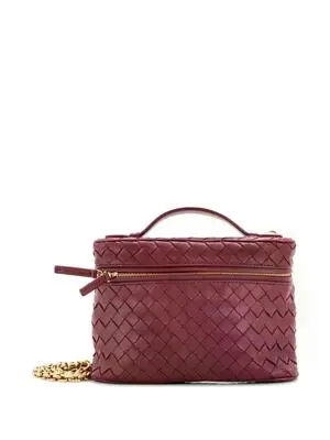 Bottega Veneta Soft Chain Vanity Case Shoulder Bag - Red