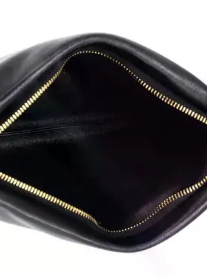 Saint Laurent Calypso Zip Pouch Leather Clutch Bag