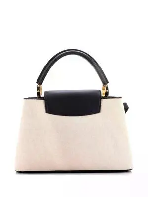 LOUIS VUITTON Capucines Pm Satchel In Canvas And Taurillon Leather