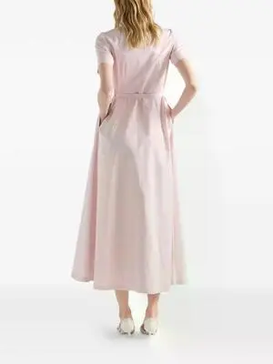 Prada Embroidered Poplin Shirt Dress