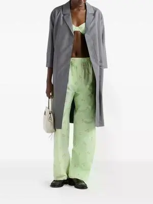 Prada Single-breasted Light Mohair Coat