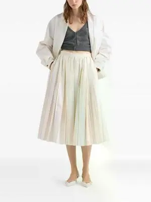Prada Cropped Cashmere Cardigan With Lettering Logo