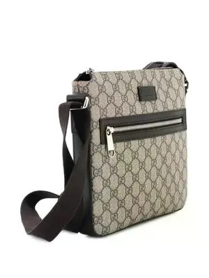 Gucci Gg Coated Canvas Messenger Bag