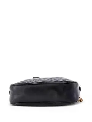Gucci Matelassé Leather Small Shoulder Bag - Black